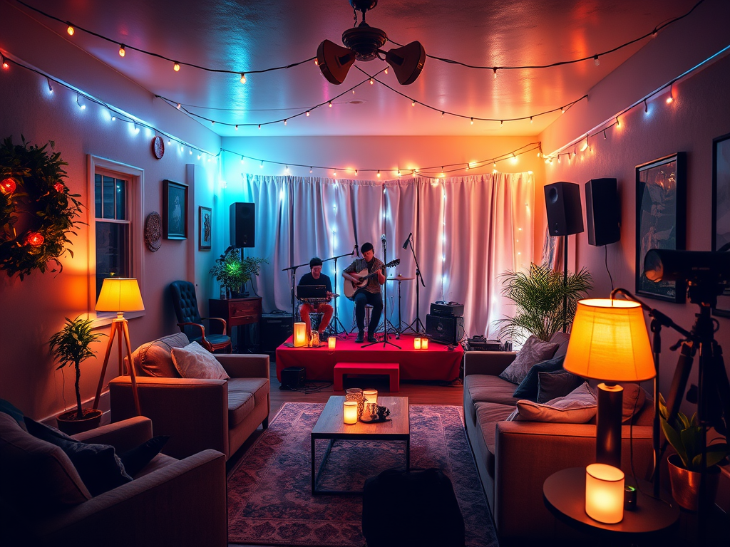 Ultimate Guide to Lighting and Staging House Concerts – Listening Room ...
